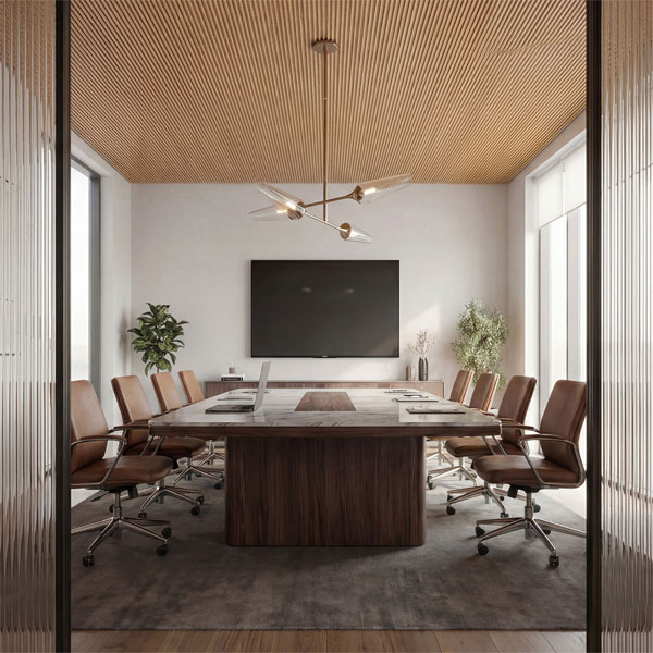 Contour Round Polystyrene Wood Ceiling Panels 93.7 in x 4.7 in - Pack